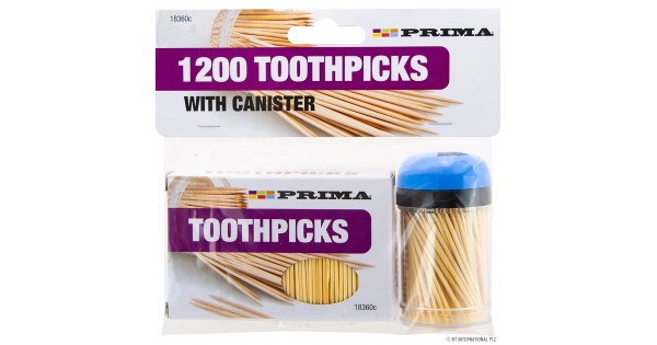 1200pcs Toothpicks Set with Single Canister