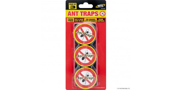 3pk Ant Glue Traps On Card