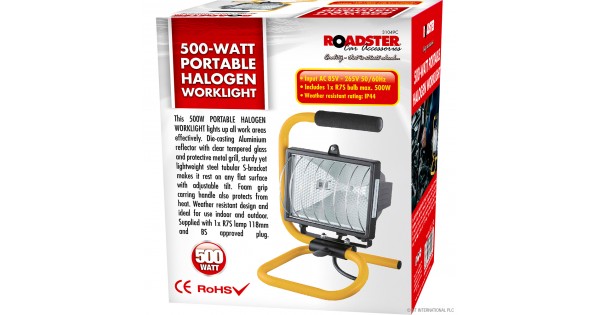 500w Halogen Work Light Floor S Shape