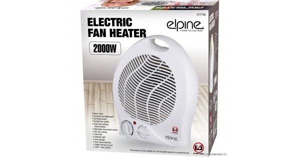 2000w Electric Fan Heater - Round
