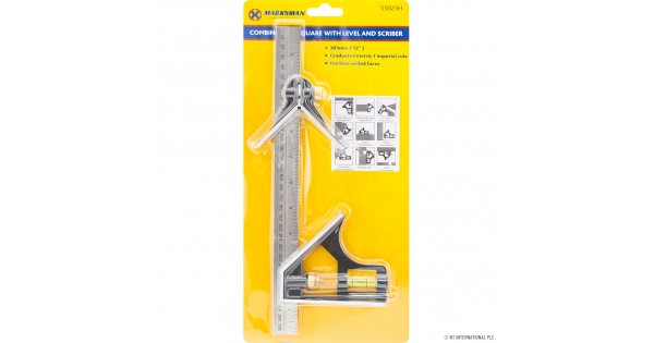 12" / 30cm Combination Square - Level