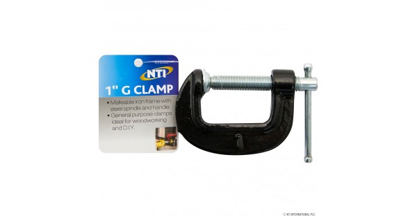 1" Heavy Duty G Clamp - Black