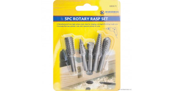 5pc Rotary Rasp Set