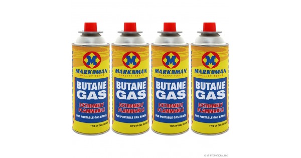 4pc Butane Gas 227g - Marksman Brand
