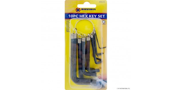 10pc Hex Key Set