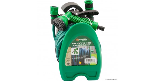 10m Mini Hose Reel Pipe Set + 7 Dial Spray Gu
