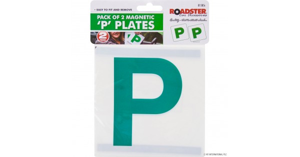 2pc Magnetic " P " Plates