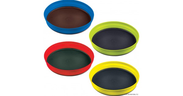 Set of 4 Folding Silicone Plates - Assorted C